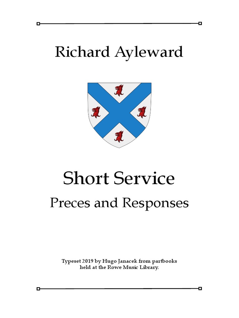 Preces and Responses | PDF