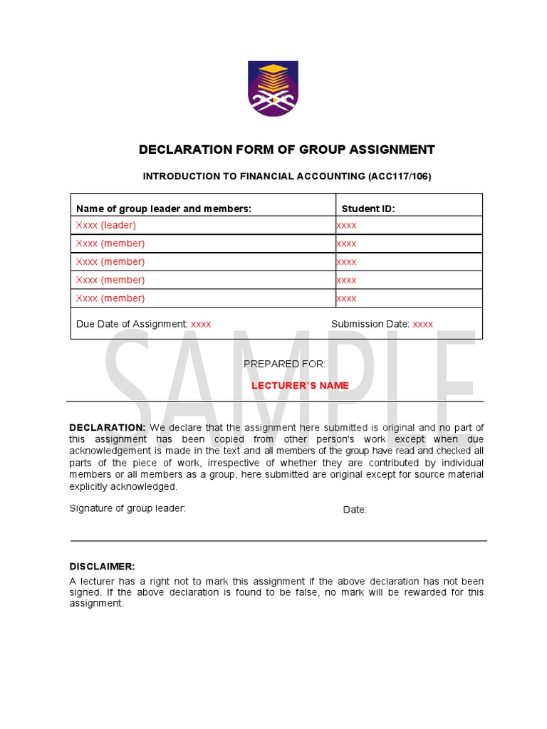 ACC117_Sample of group project 1 | PDF | Debits And Credits | Cheque