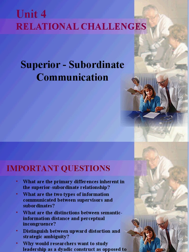 Supervisor Subordinate Relationship | Download Free PDF | Leadership ...