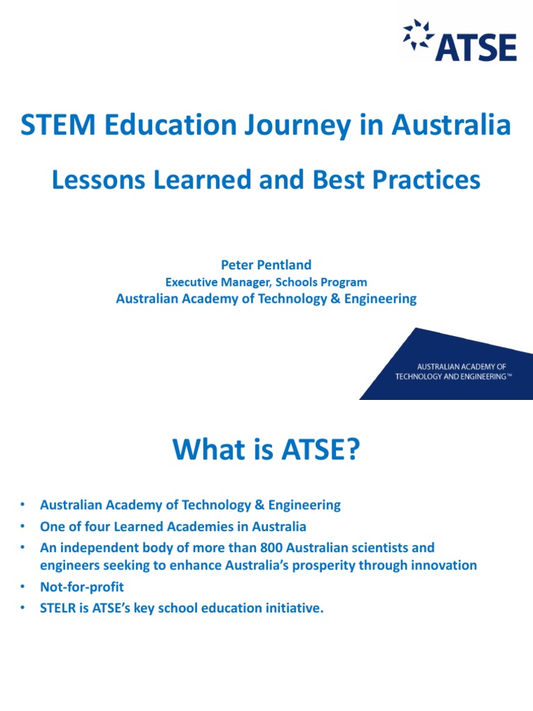 4-Peter-STEM Education Journey in Australia - PPT | PDF | Science, Technology, Engineering, And ...