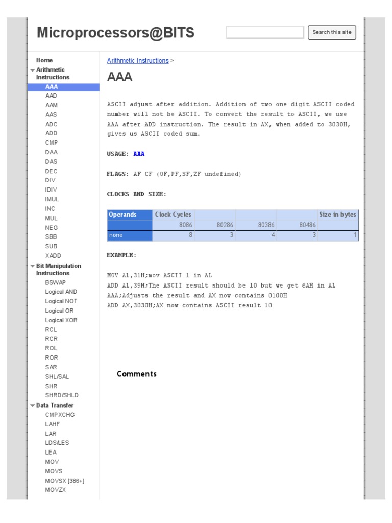 Instruction Set Dictionary Pdf Binary Coded Decimal Byte
