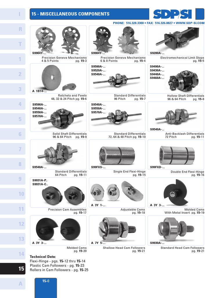 Miscellaneous Components | PDF | Gear | Switch