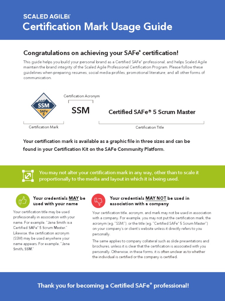SAFe 5 Scrum Master Cert Kit (5.0) | PDF | Career & Growth