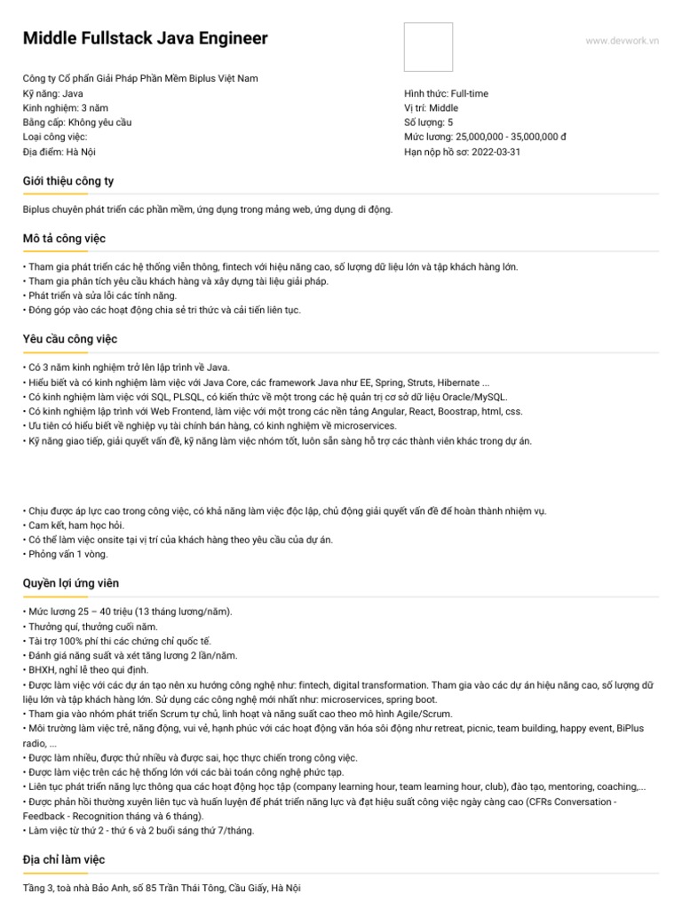 Middle Fullstack Java Engineer | PDF