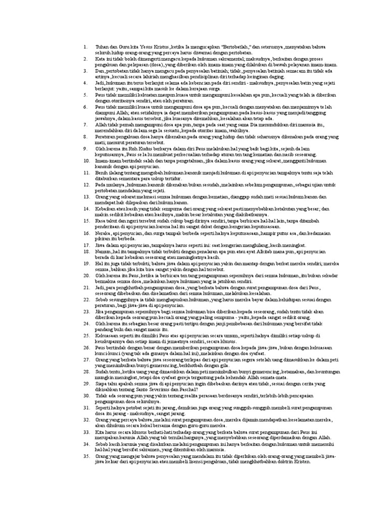 95 Dalil Martin Luther | PDF