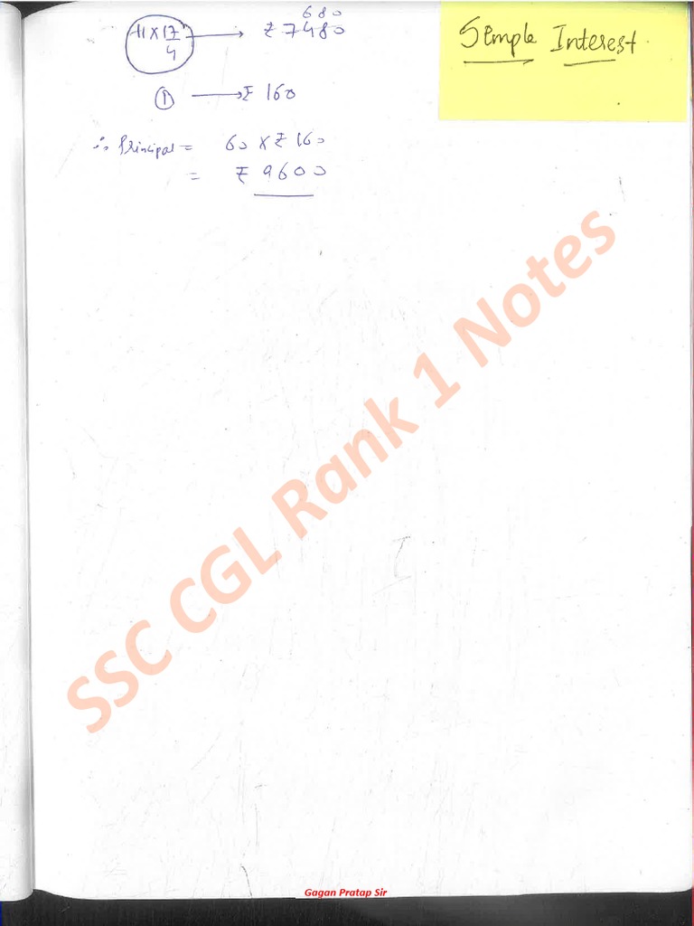 SI CI Notes Class | PDF