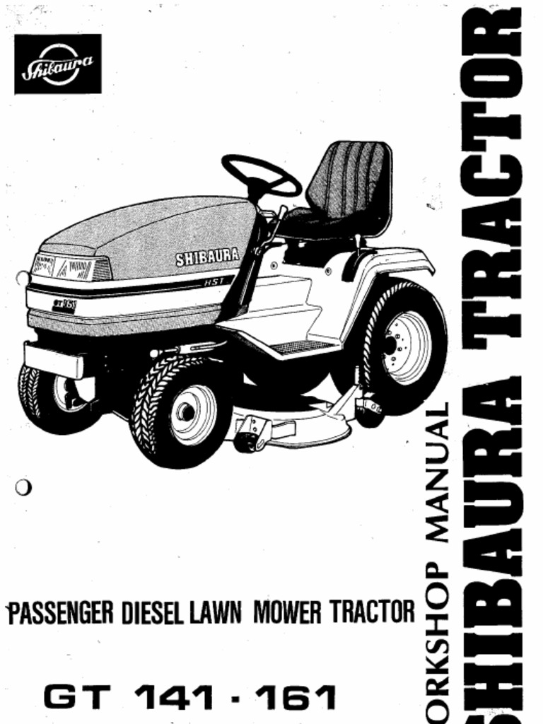 461862-Shibaura GT141 GT161 Diesel Mower Tractor | PDF