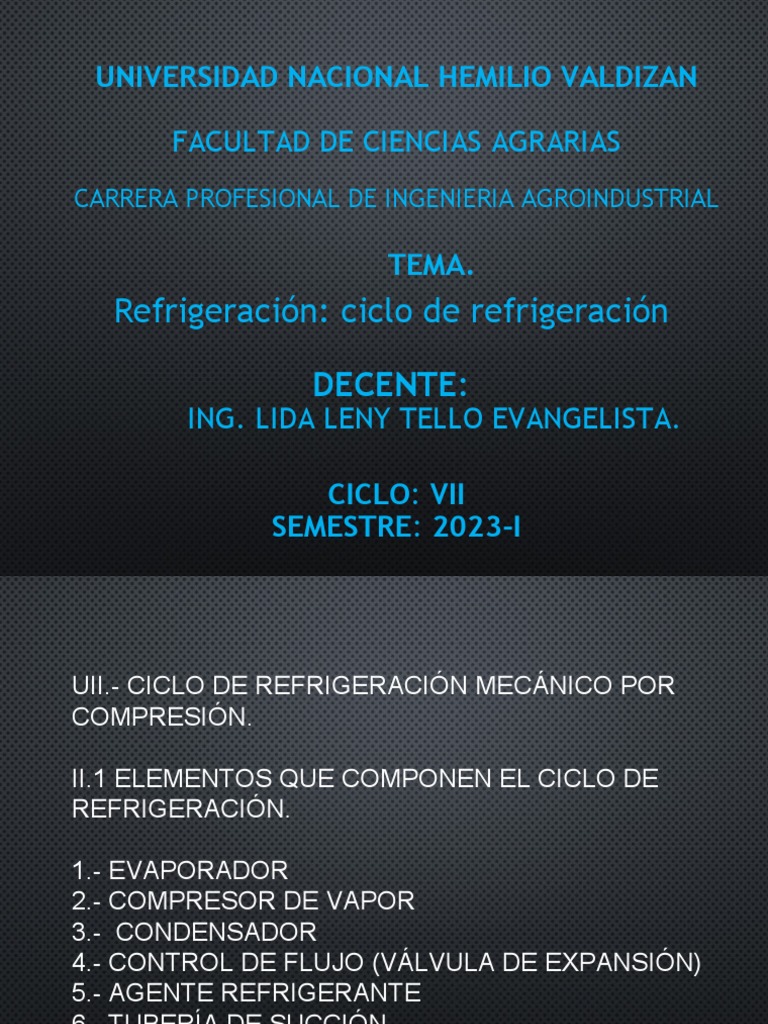 Ciclo de Refrigeracion | PDF | Refrigeración | Presión