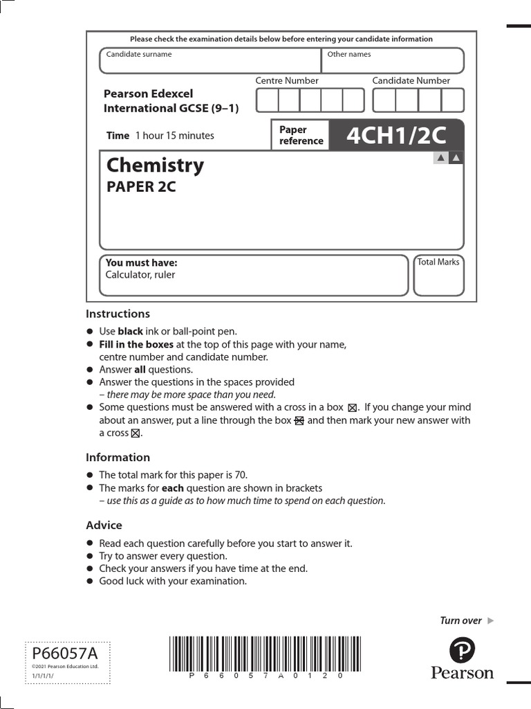 4ch1 2c QP June 2021 | PDF | Iron | Rust
