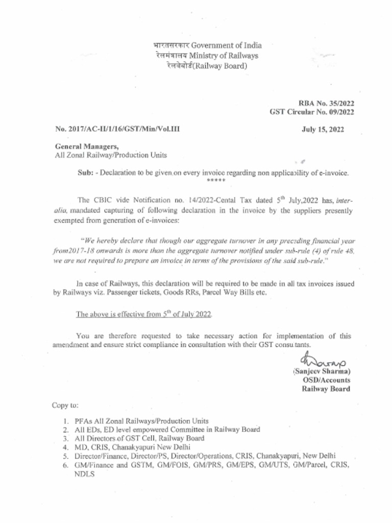 E Invoice Exemption | PDF