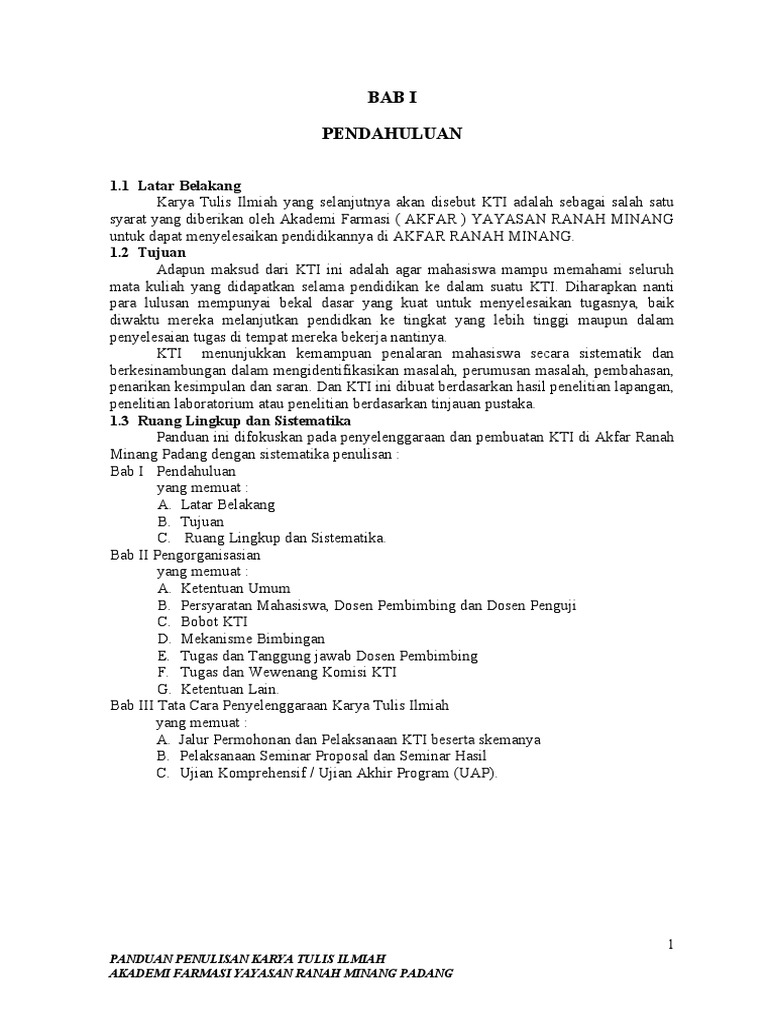 Sistematika Penulisan Proposal Penelitian | PDF