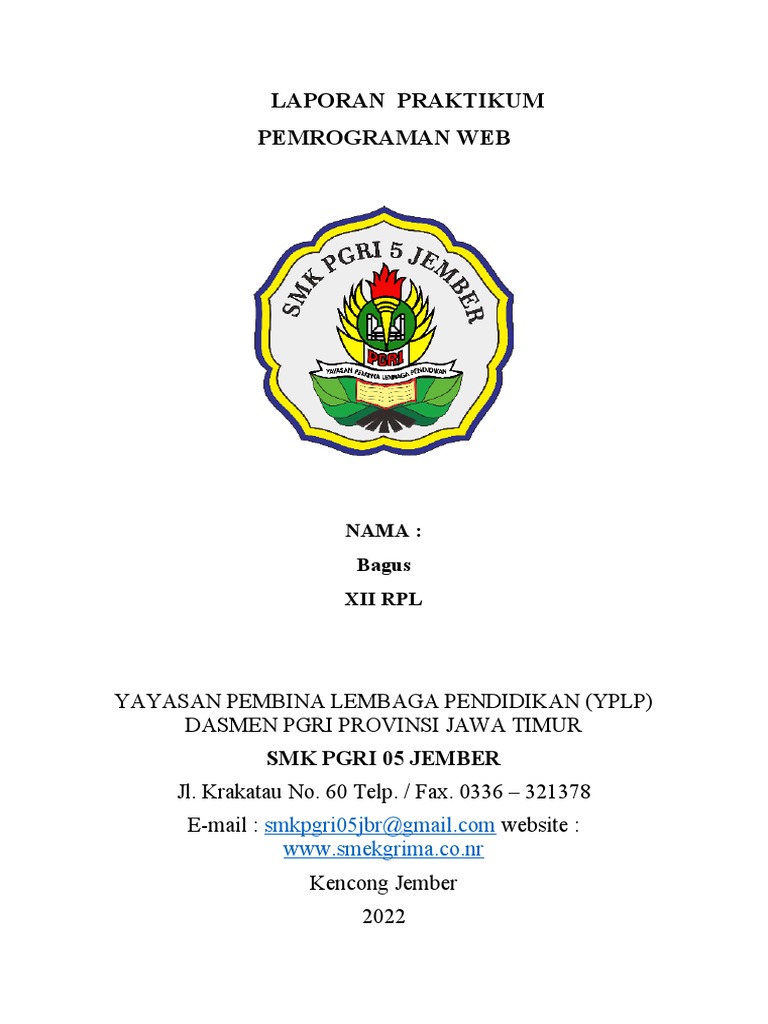 Web Programming Practicum Report | PDF | Computing | Information ...