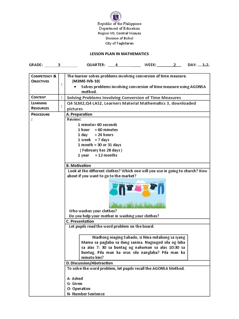 Math3 PLPs Q4 Wk2 Day1-5-QA-done | PDF | Kilogram | Weight