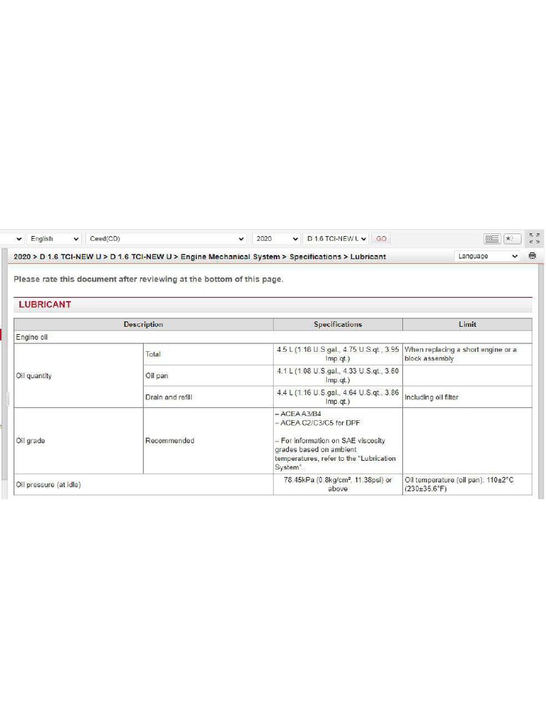 Kia Ceed Specifications | PDF
