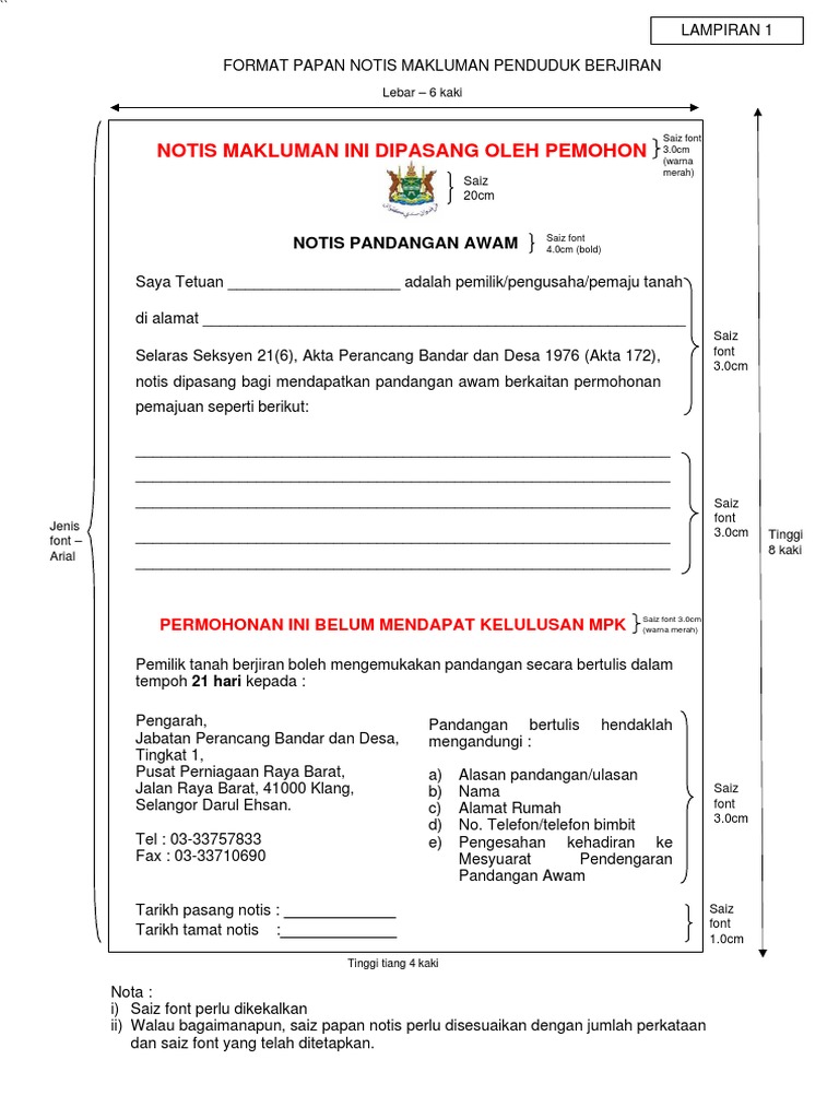 Notis Board MPK Latest | PDF