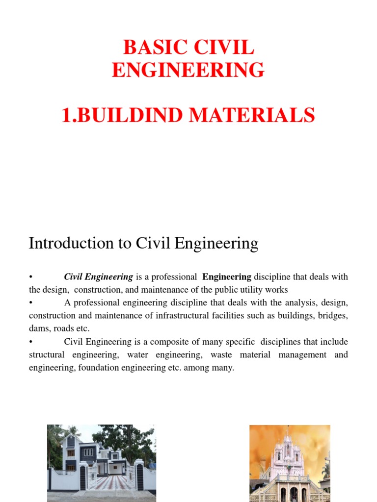 BCM Civil Unit 1 | PDF | Concrete | Mortar (Masonry)