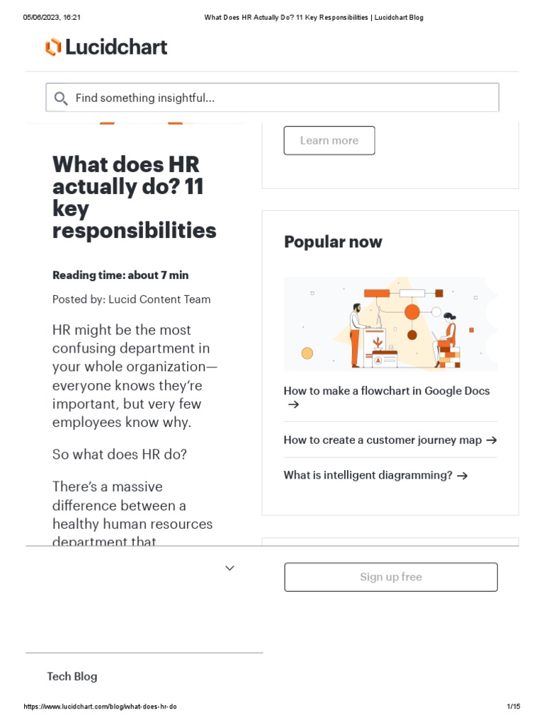 What Does HR Actually Do - 11 Key Responsibilities - Lucidchart Blog ...