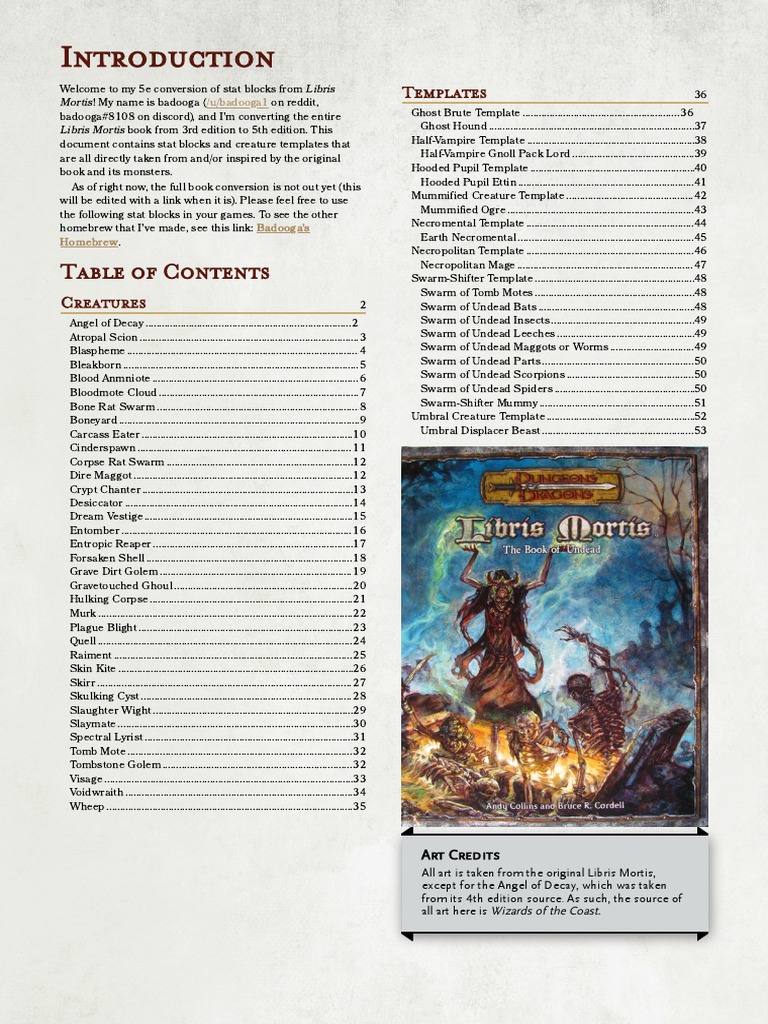 Libris Mortis 5e - Eng | PDF