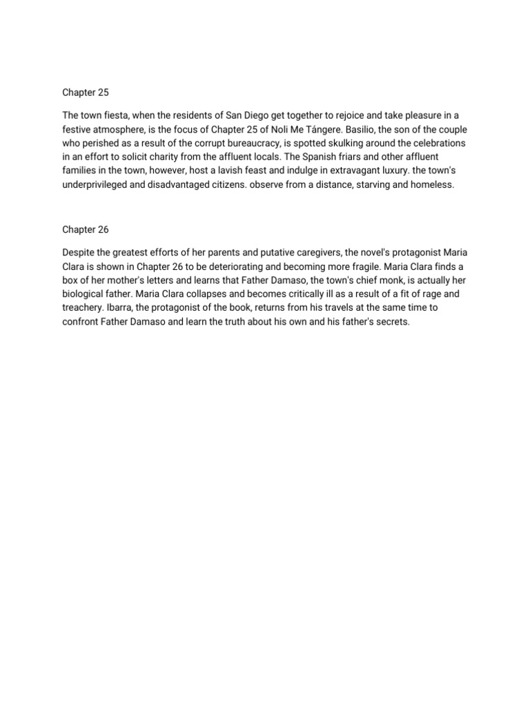 Chapter 25-26 Noli | PDF