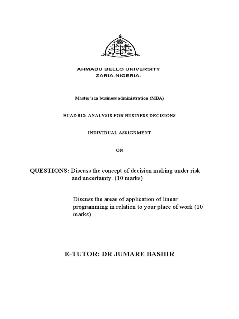 BUAD 812 | PDF