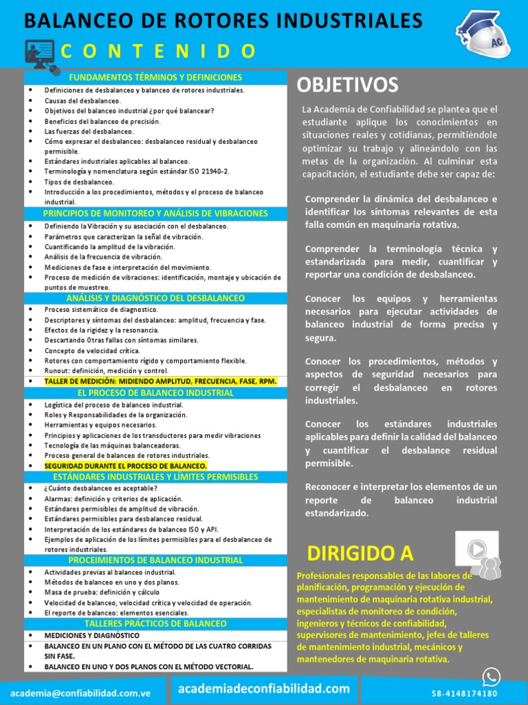 Balanceo de Rotores Industriales: Guía Completa | PDF | Medición ...