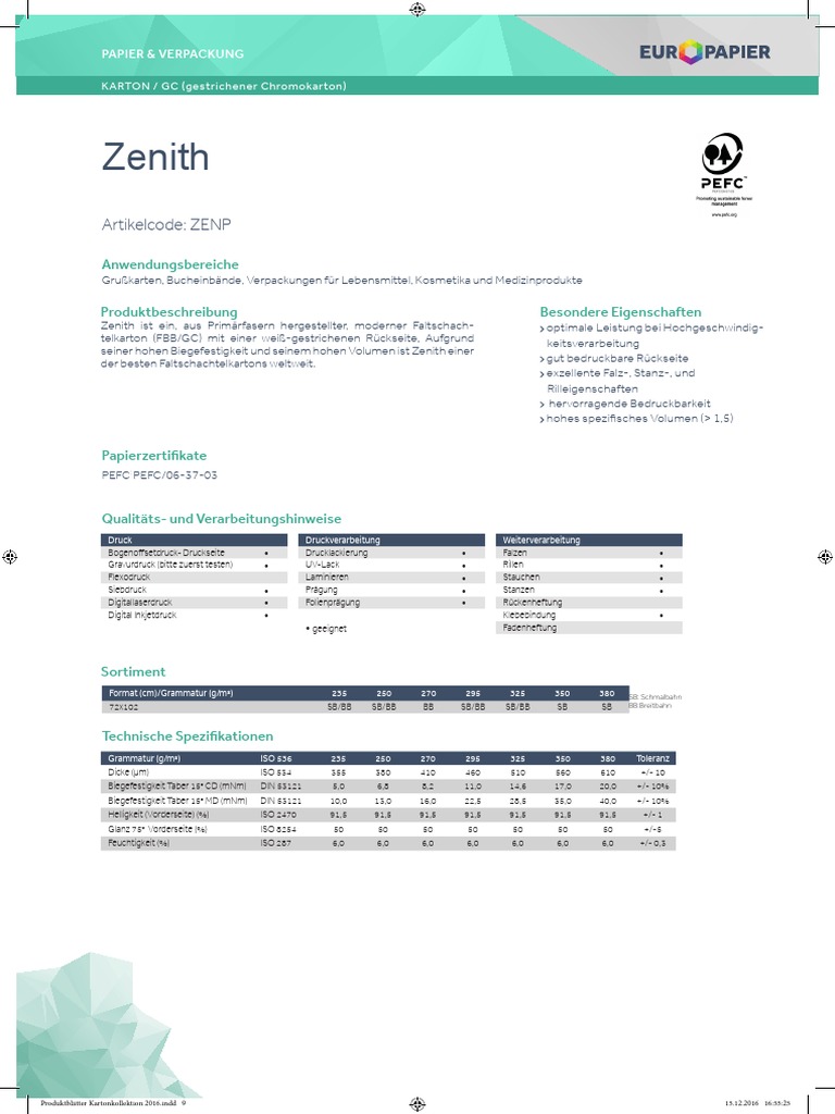 1.zenith GC1 Europapier | PDF