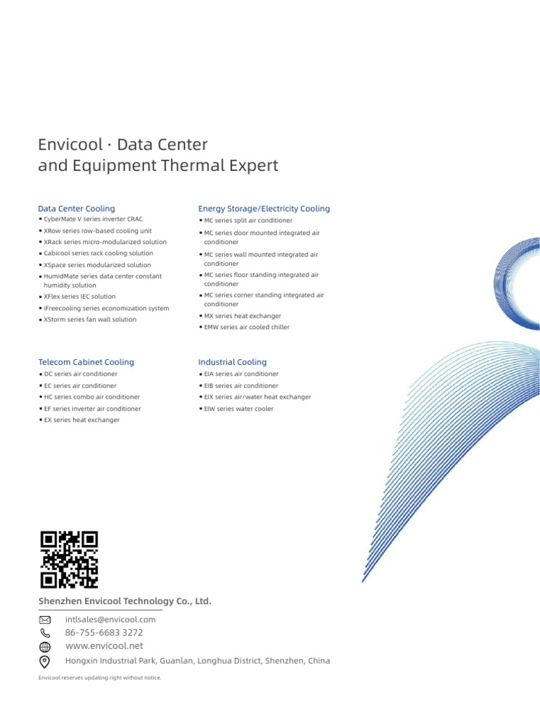 Envicool X Series Data Center Modular Solution Pdf Data Center Energy Conservation