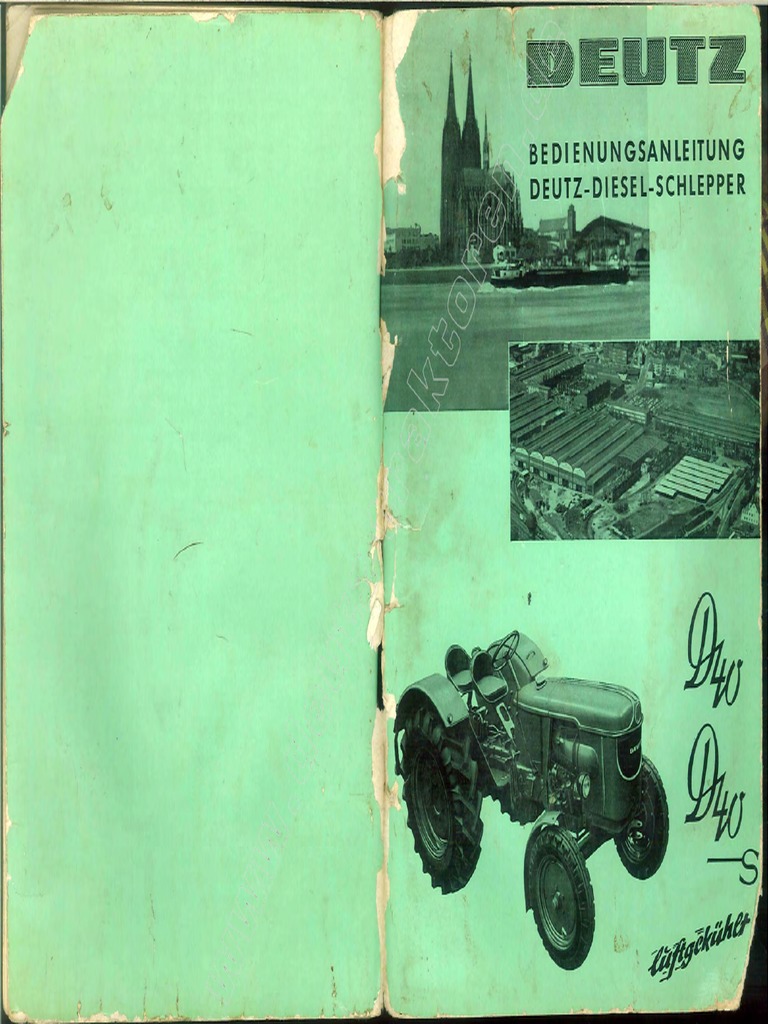 Deutz D40-D40S Bedinungsanleitung | PDF