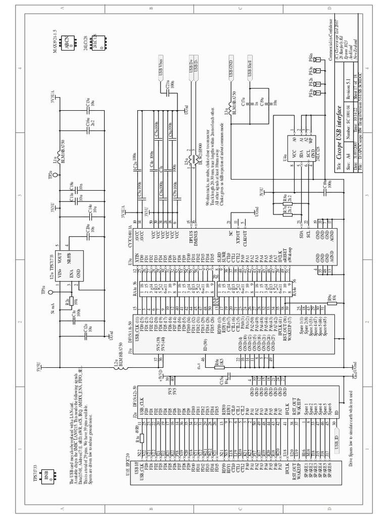 USB Interface Schematic Overview | PDF