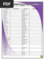 Fixed Prepositions A to Z Guide | PDF