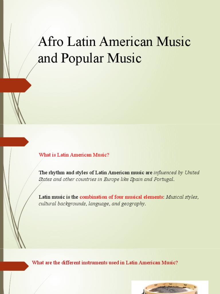 Afro Latin American Music and Popular Music | PDF | Ballroom Dance | Dances