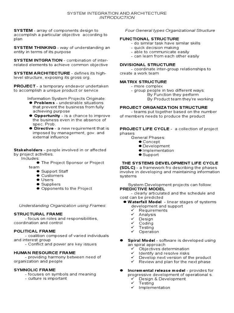 System Integration and Architecture | PDF | Software Testing | Software ...