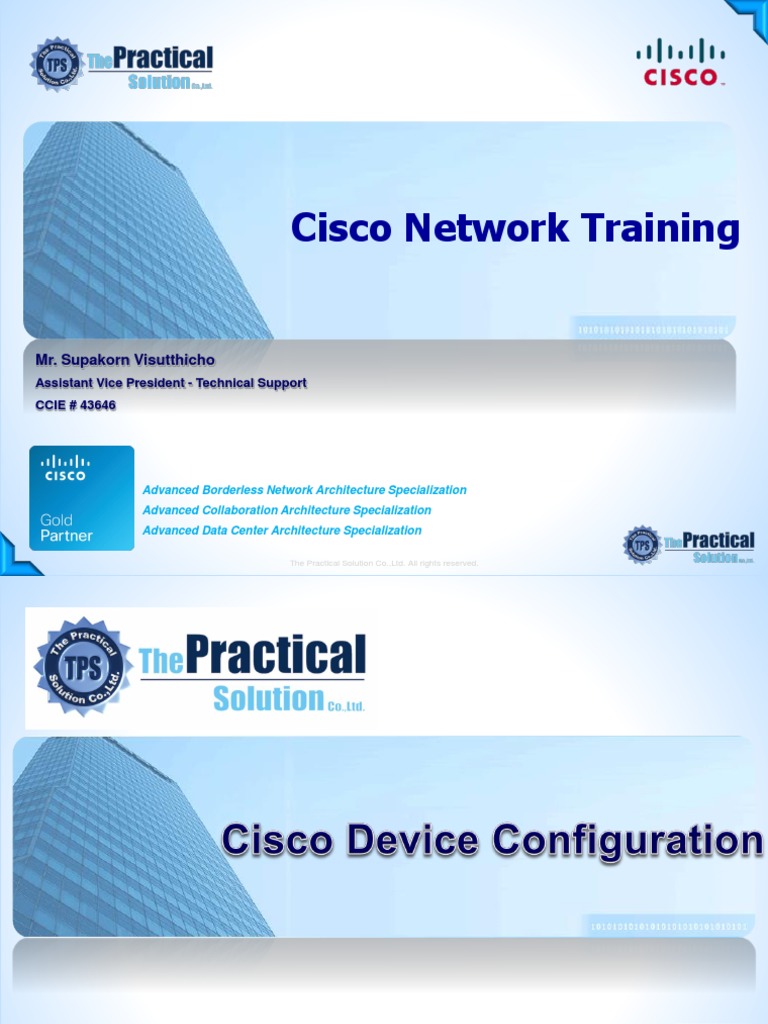 Cisco Network Training - Sunprasit | Download Free PDF | Network Switch ...
