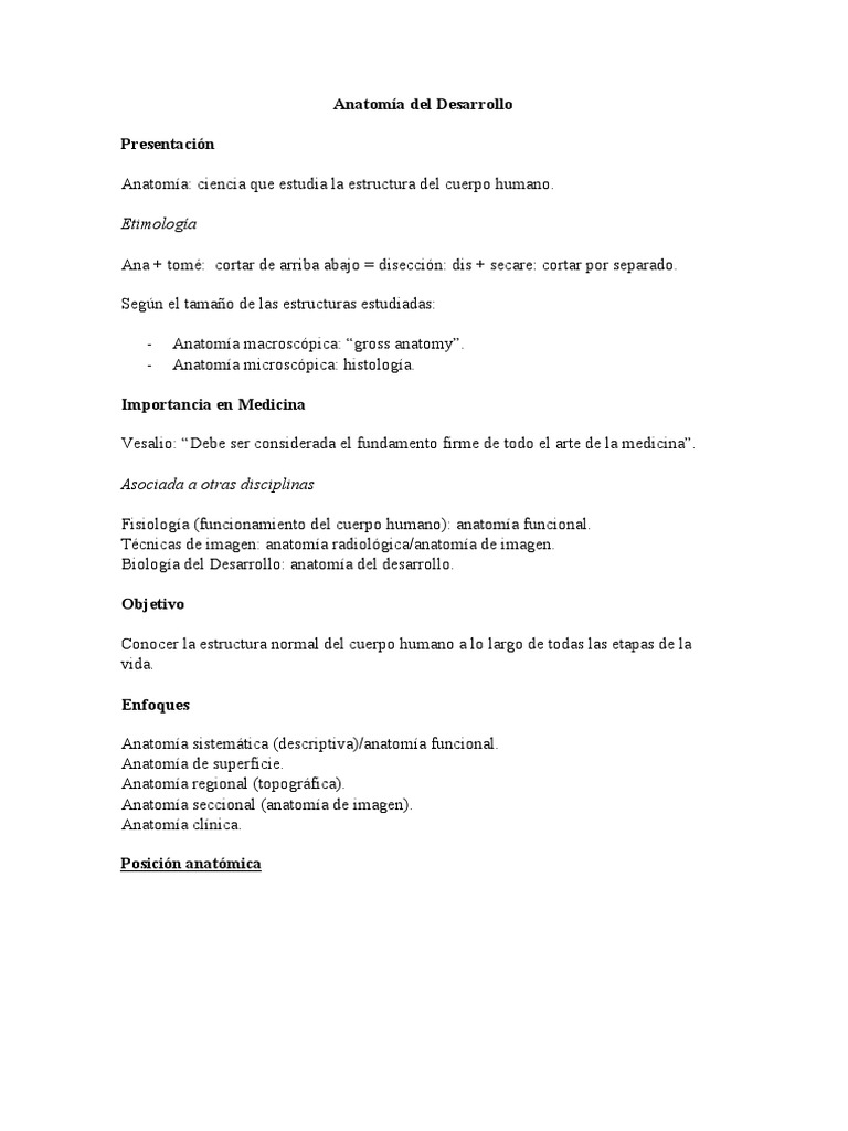 Anatomía Del Desarrollo | PDF | Vértebra | Placenta