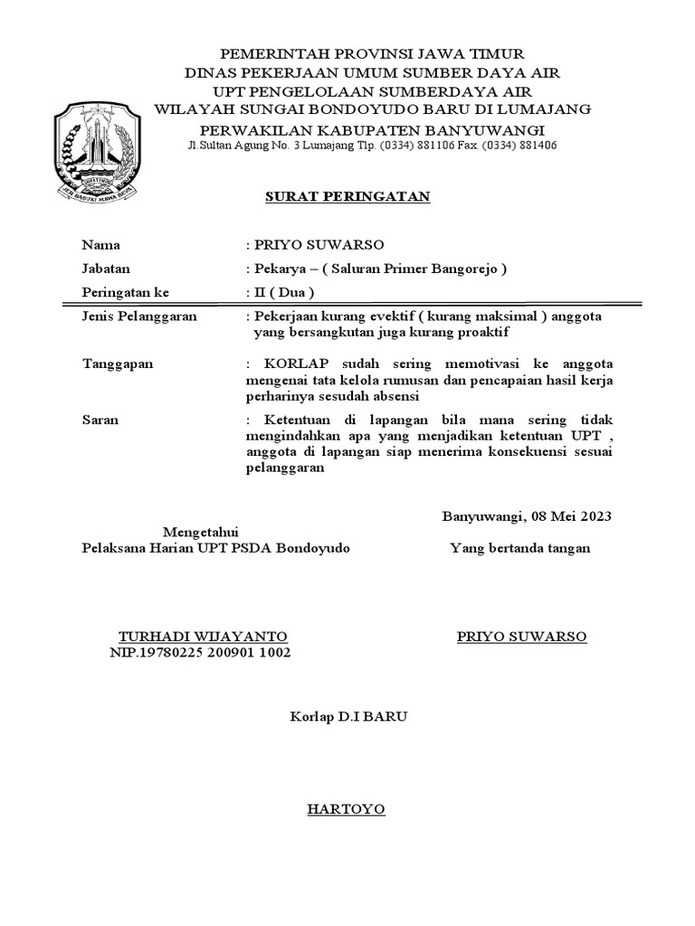 SP Priyo Suwarso | PDF