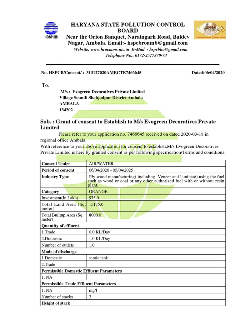 Haryana State Pollution Control Board Near The Orion Banquet ...