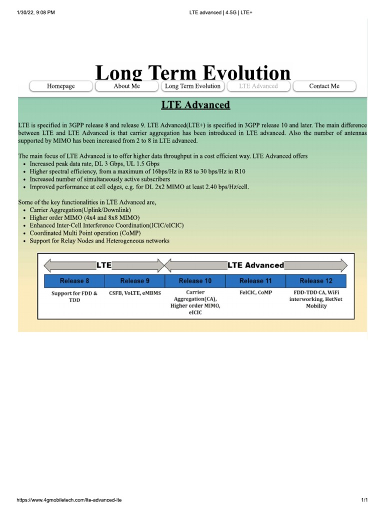 LTE Advanced | PDF