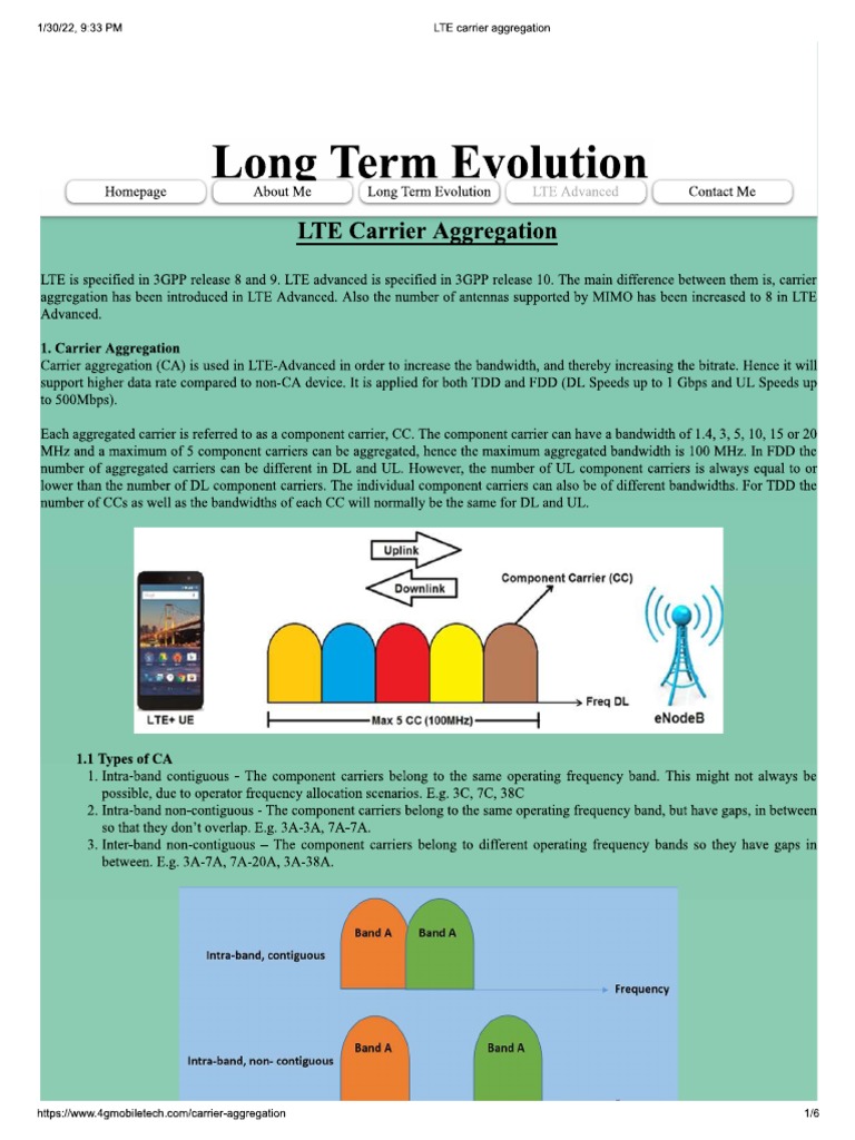 LTE Carrier Aggregation | PDF