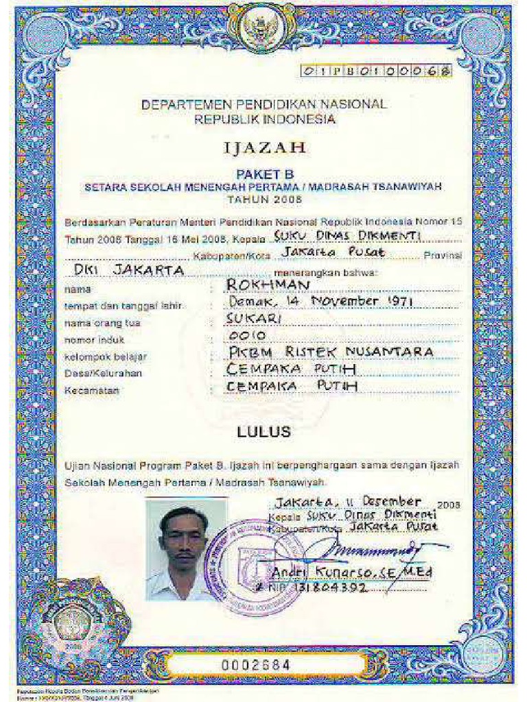 Ijazah 1 | PDF
