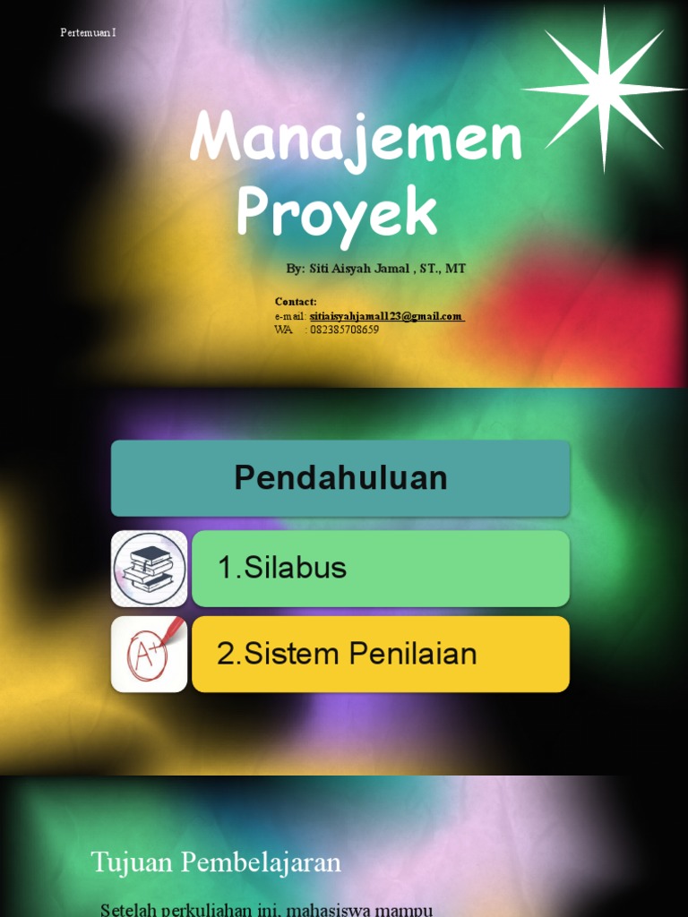 Manajemen Project - Pert 1 | PDF