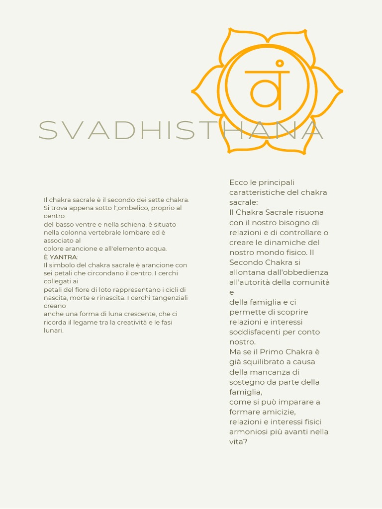 2nd Chakra | PDF