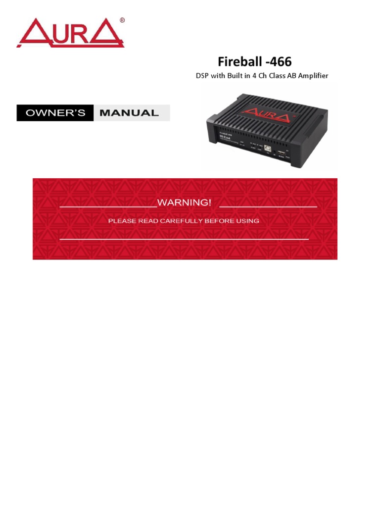 16612584526304cad4d6f1f User Manual Fireball-466 | PDF