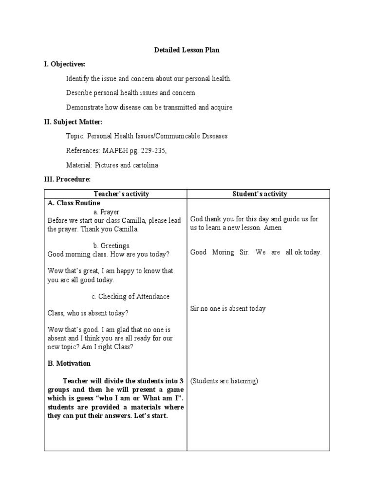 Edited Lesson Plan | PDF