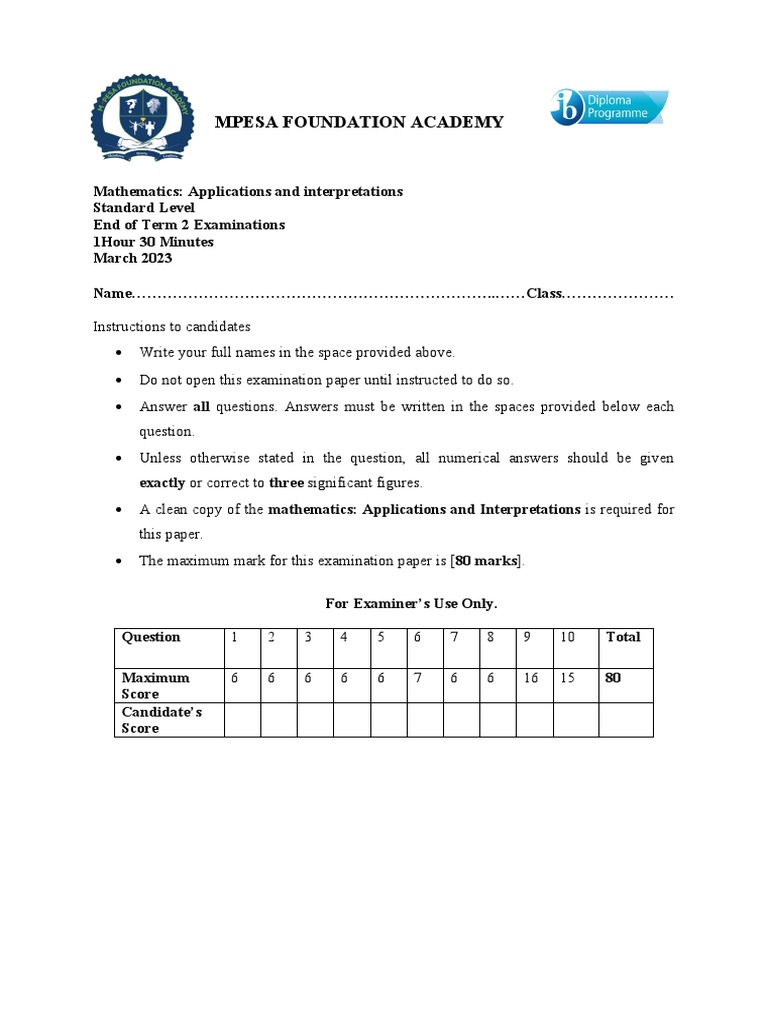 Ai Tuesday Exam Marking Scheme | PDF | Area | Mortgage Loan