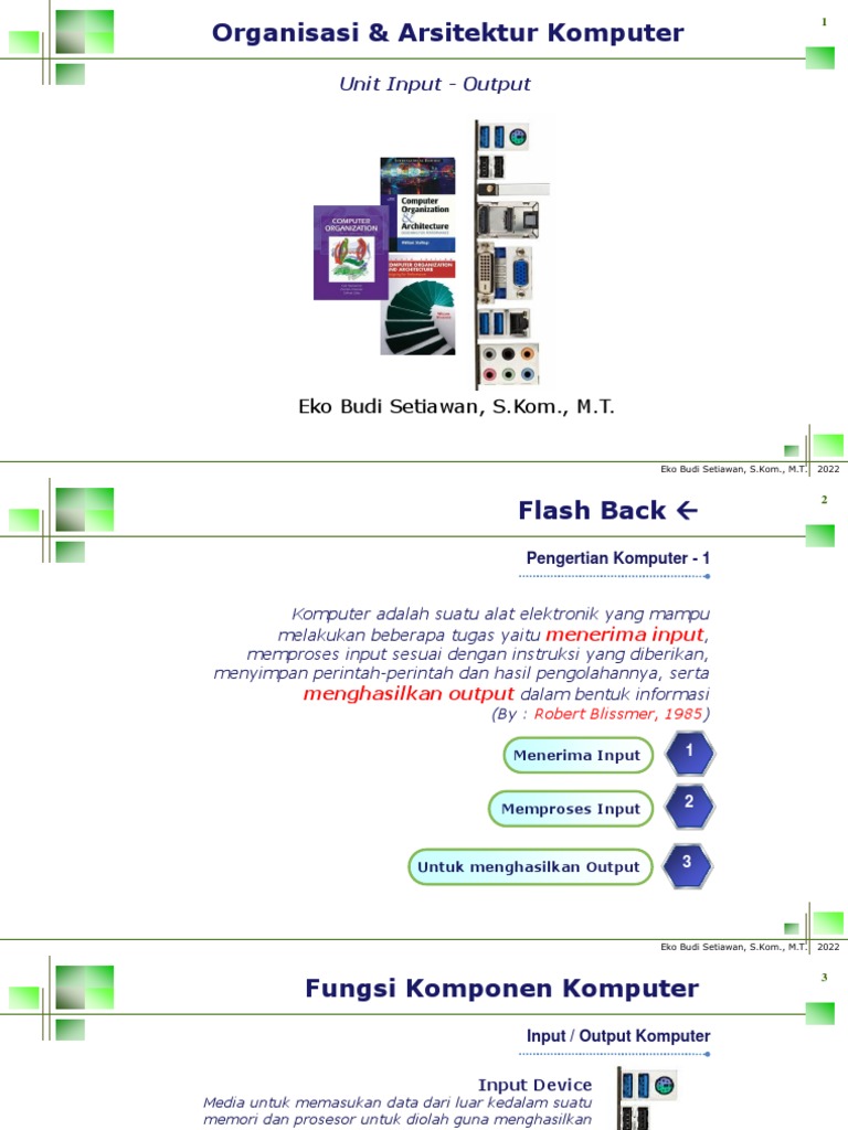Materi Pertemuan 5 - Unit Input Output | PDF
