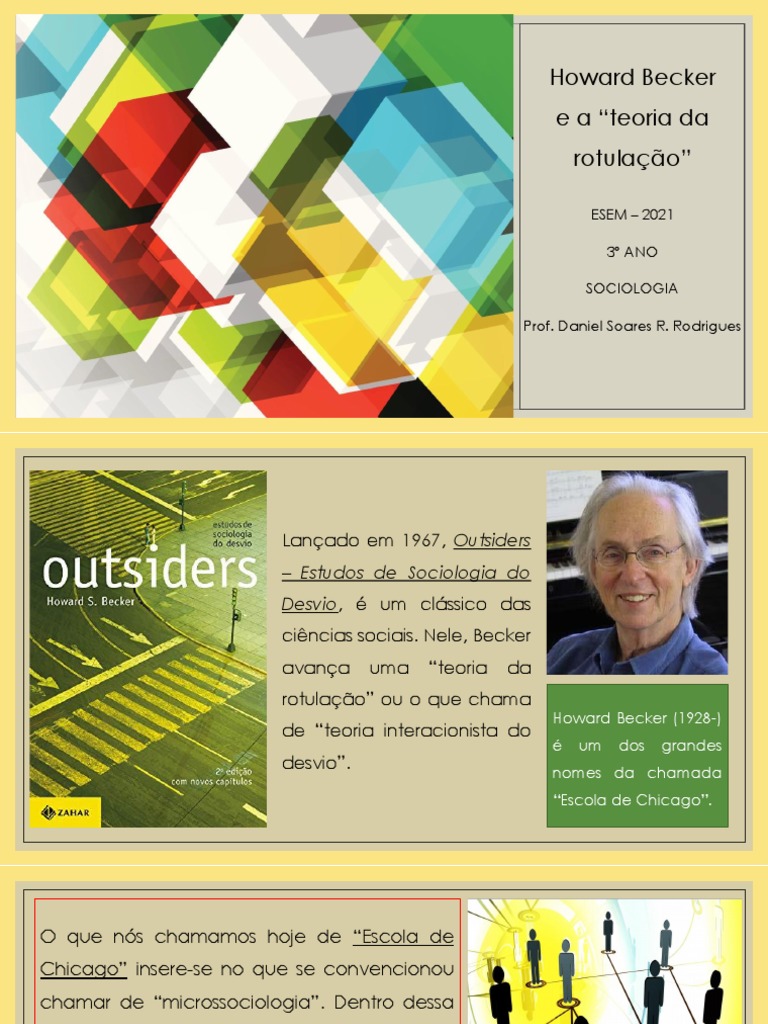 Howard Becker e A Rotulacao - Aula - 2021 | PDF | Sociologia | Poder ...
