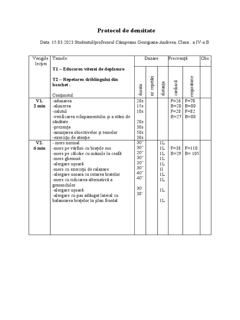 2 Protocol de densitate | PDF