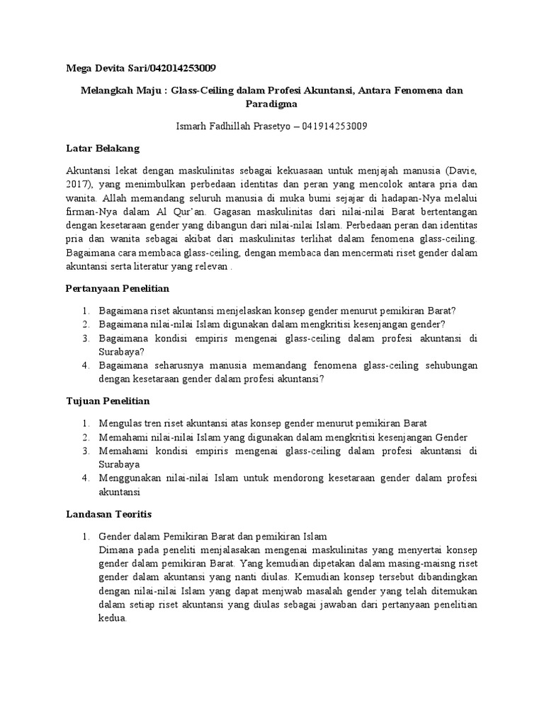 Mega Devita Sari - 042014253009 - SEMPRO ISMARH | PDF