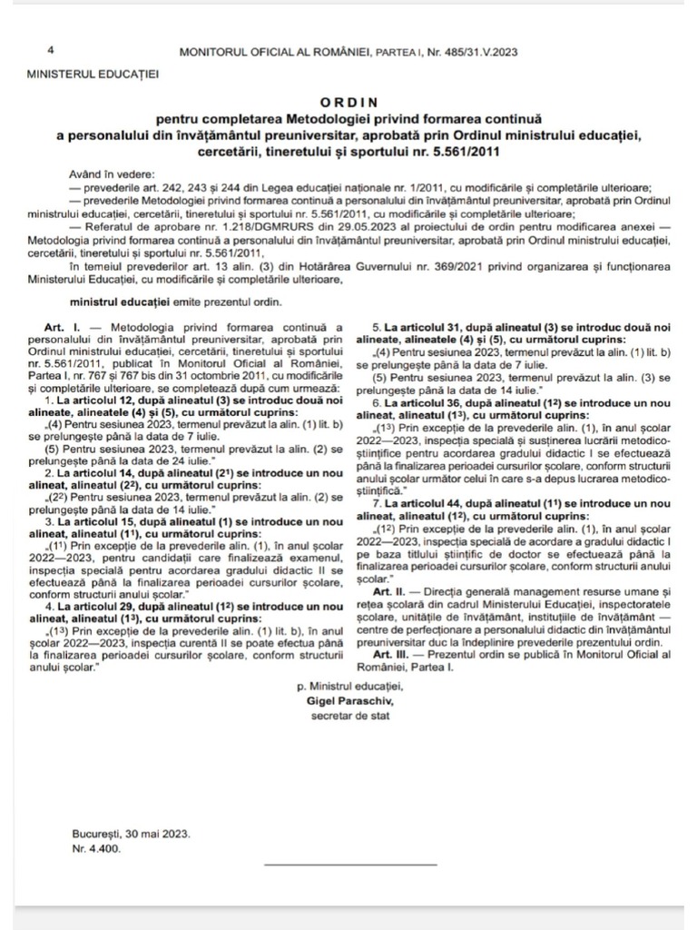 Ordin.4400 2023 | PDF