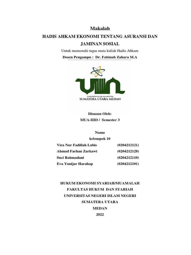 Makalah Hadits Ahkam Kelompok 10 | PDF | Pengelolaan Keuangan & Uang | Politik